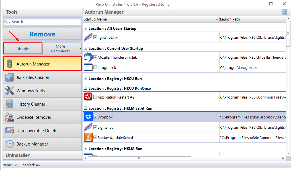 How to stop programs from running at startup - RevoUninstaller